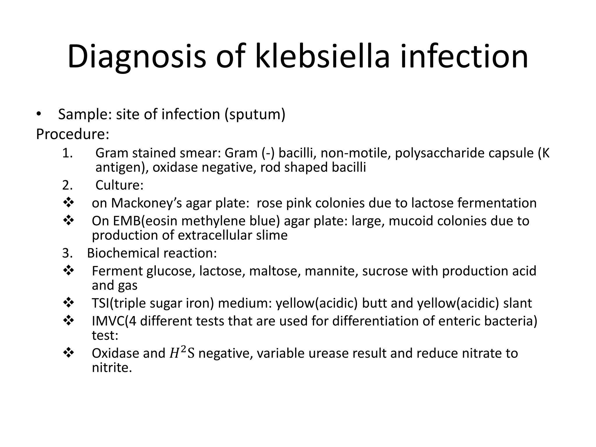 Klebsiella slide | PPTX