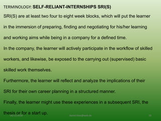 SELF RELIANT INTERNSHIPS TVET | PPT