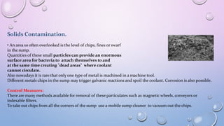 Machine Coolant Management & Trouble Shooting. | PPTX