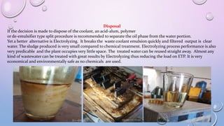 Machine Coolant Management & Trouble Shooting. | PPTX