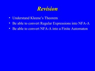 Kleene's theorem | PPT