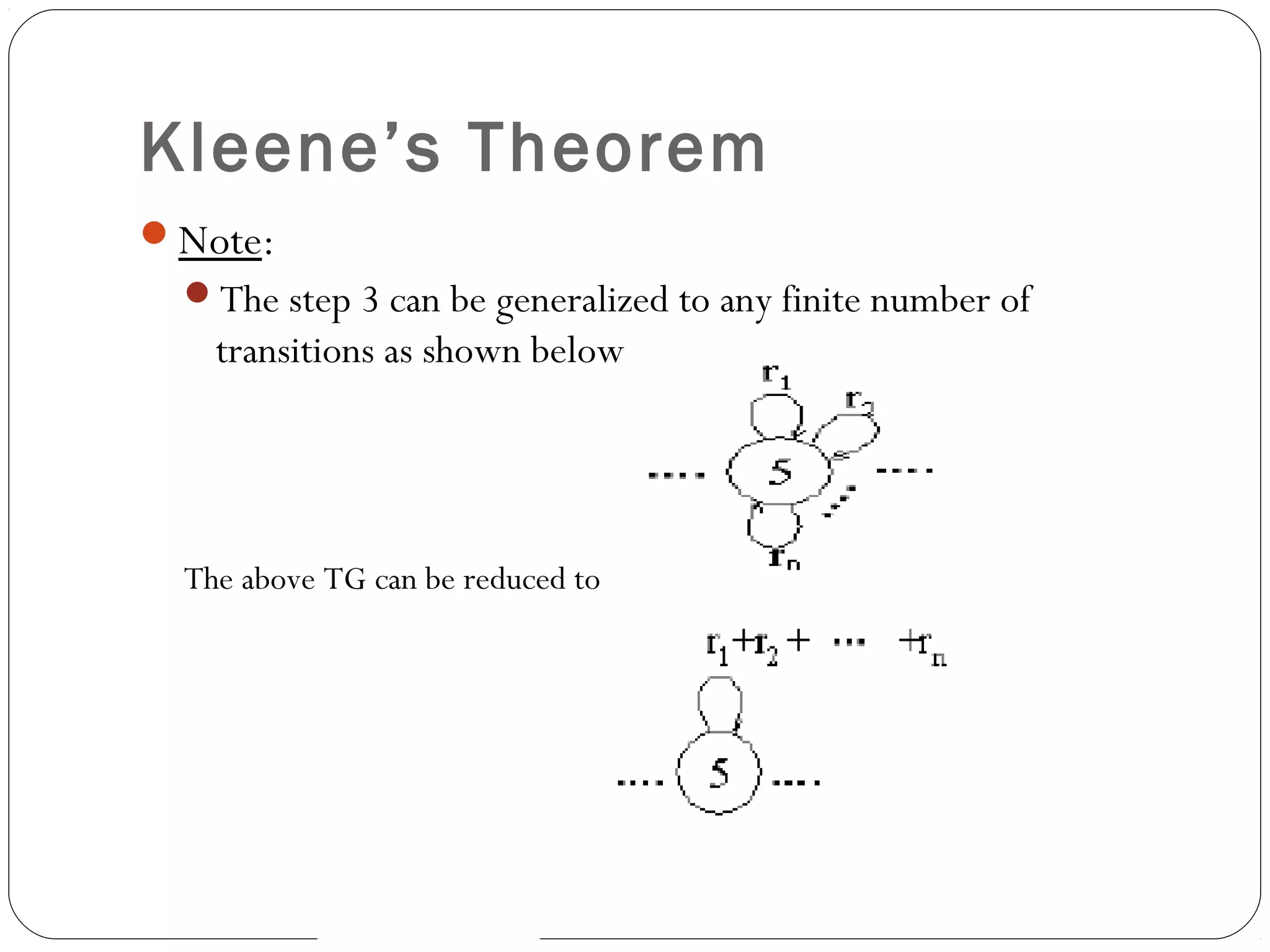 Kleene's theorem | PPT