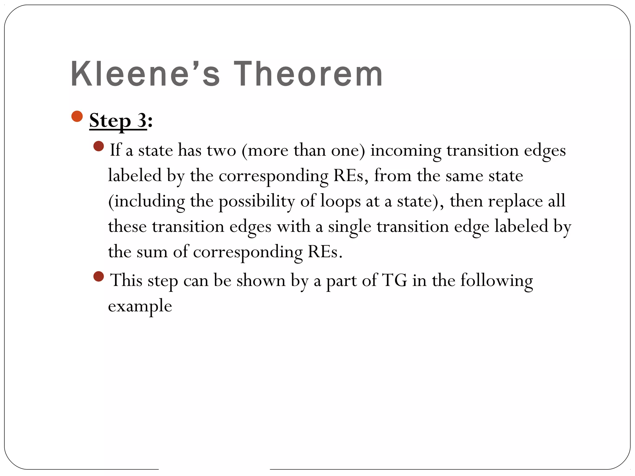 Kleene's theorem | PPT