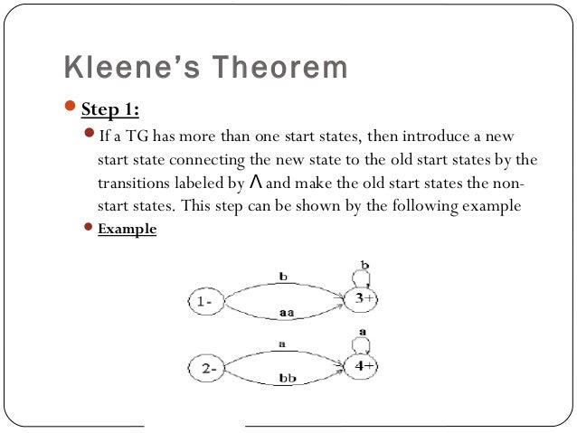 Kleenes Theorem 