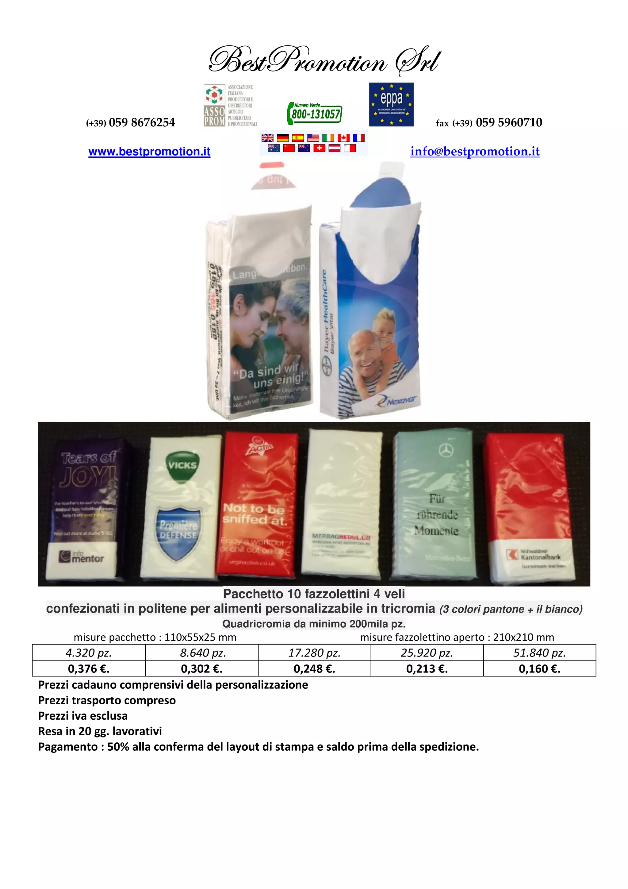 Fazzoletti Personalizzati | PDF