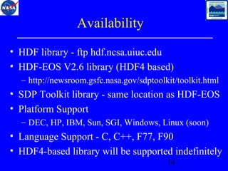 HDF-EOS Overview and Status | PPT