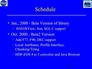 HDF-EOS Overview and Status | PPT