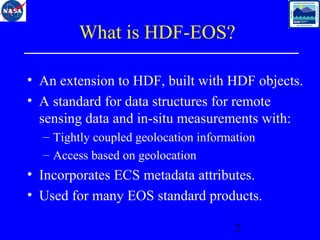 HDF-EOS Overview and Status | PPT