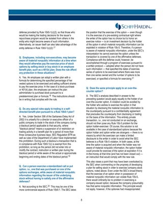 SEC Rule 10 b 5-1 Plans..Klein Primer | PDF