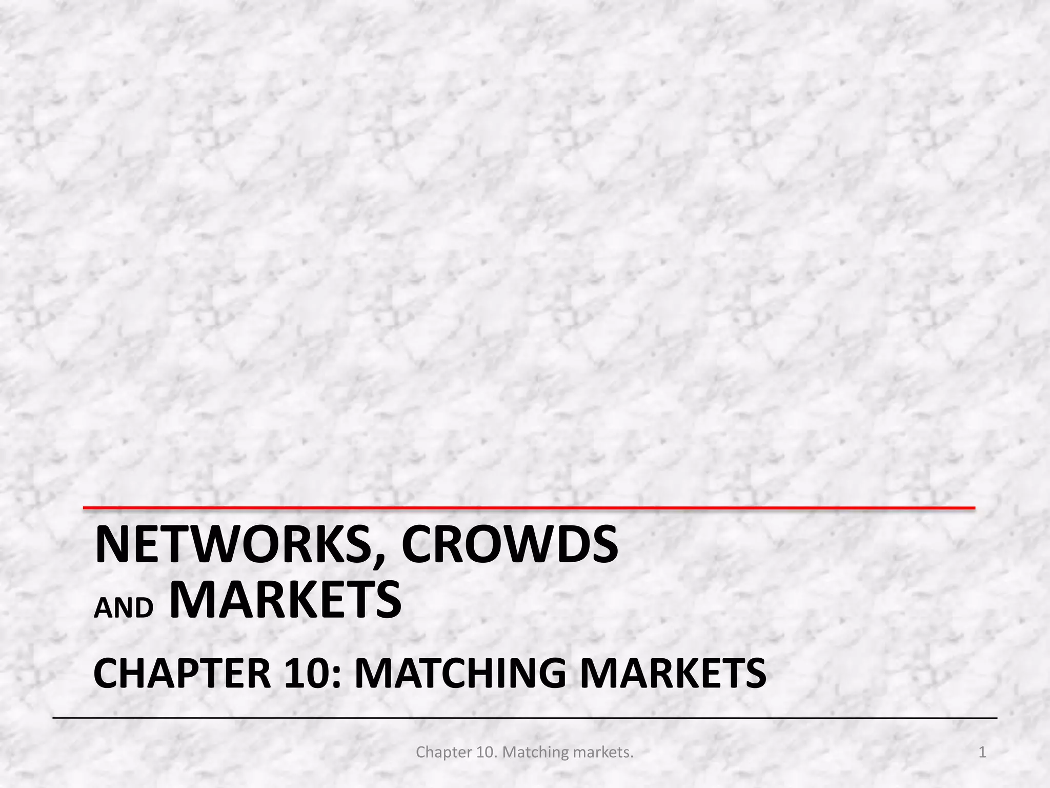 Kleinberg - Chap10. Matching markets | PPT