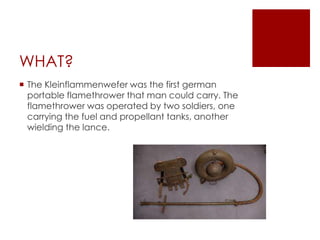 Kleinflammenwerfer | PPTX