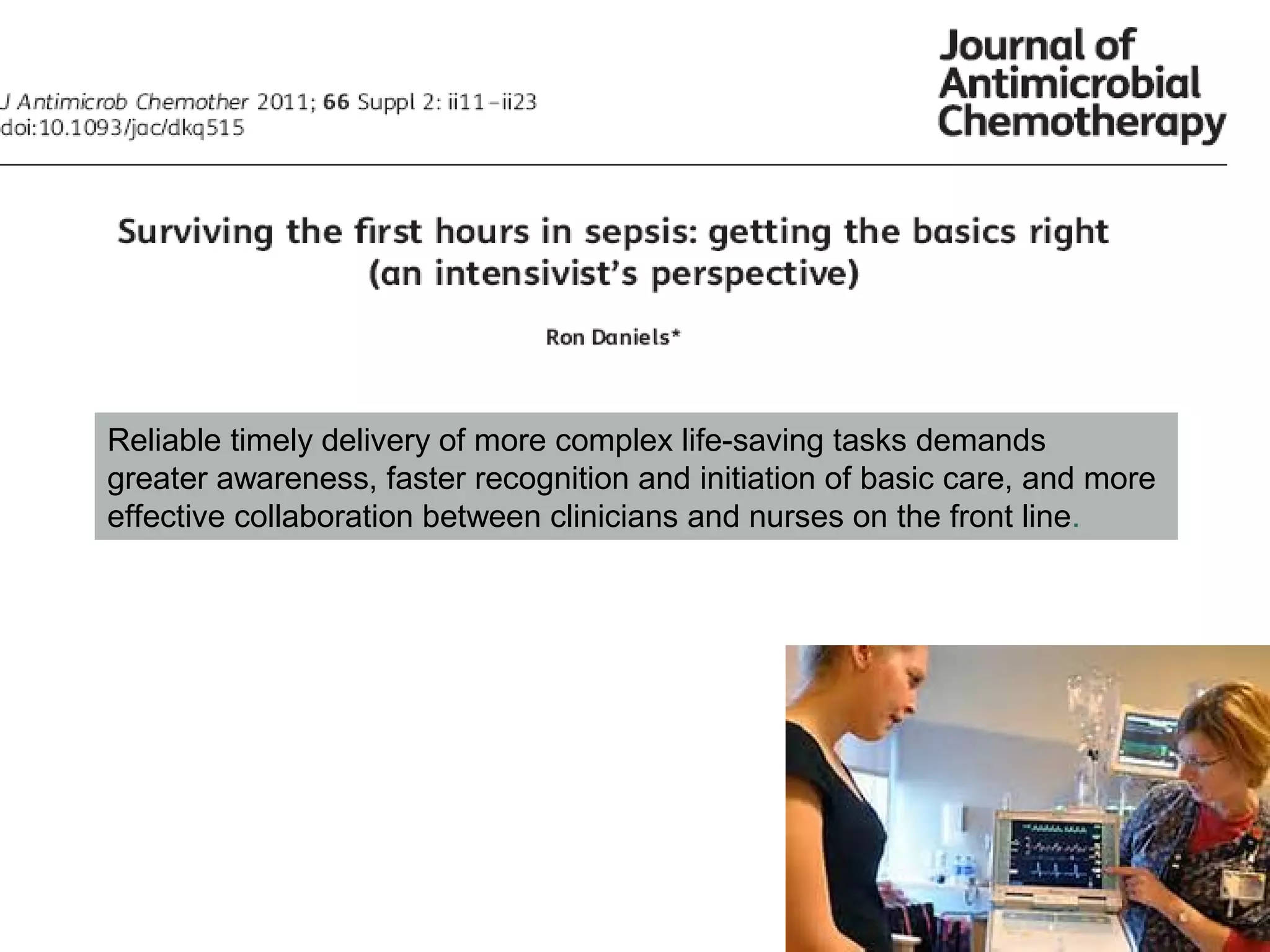 Applying the Surviving Sepsis Campaign Guidelines to Clinical Practice ...