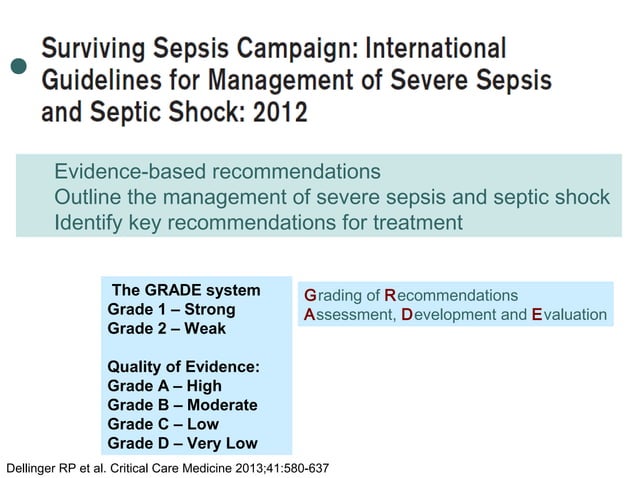 Applying the Surviving Sepsis Campaign Guidelines to Clinical Practice ...