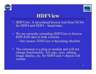 HDF-EOS Development: Current Status and Tools | PDF