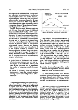 (Klepper 1996) steven klepper, “entry, exit, growth, and innovation ...