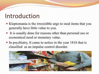 Kleptomania | PPT