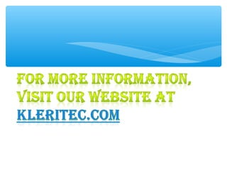 Kleritec Clearly Better | PPT