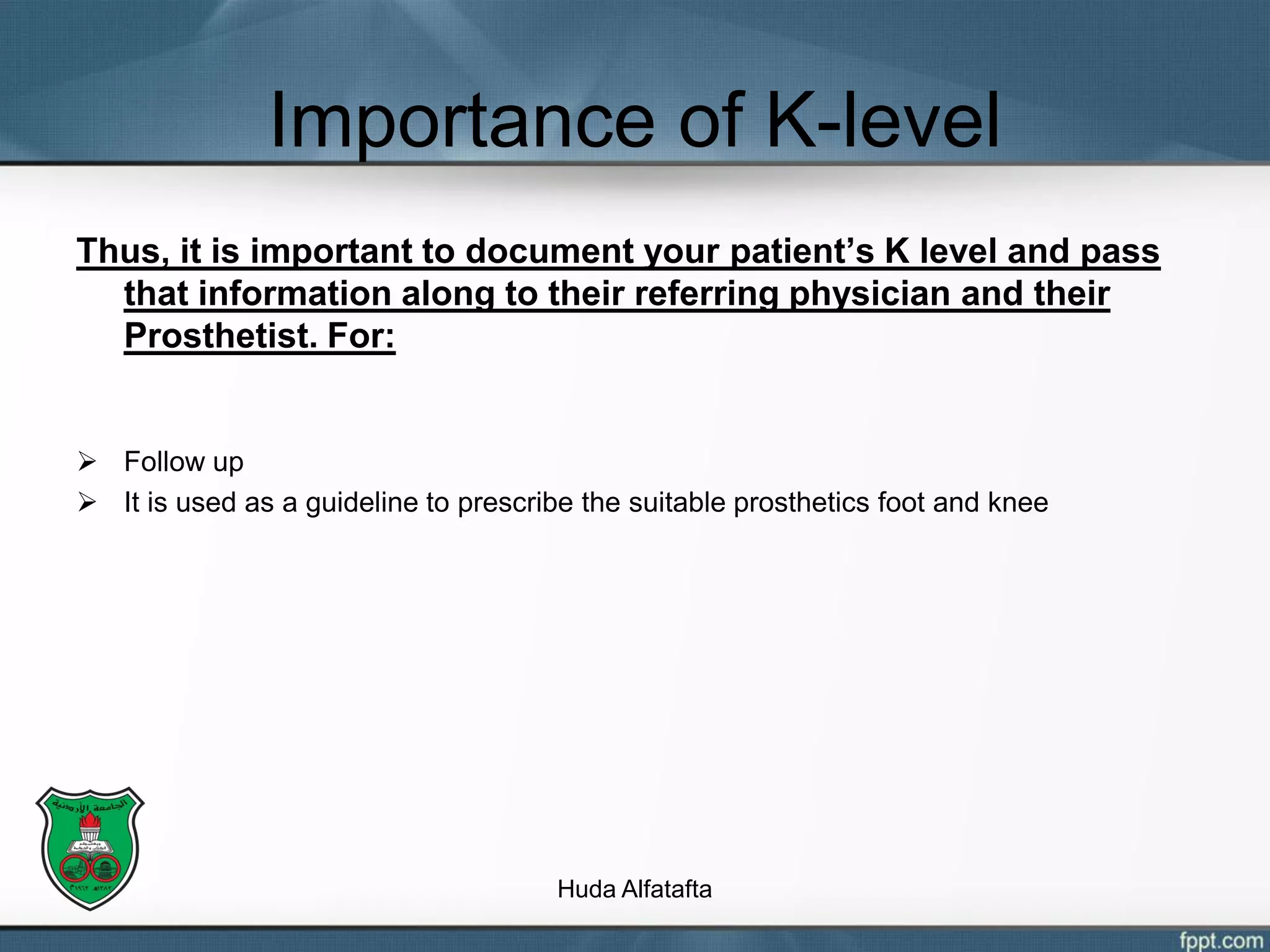 K level presenation | PDF