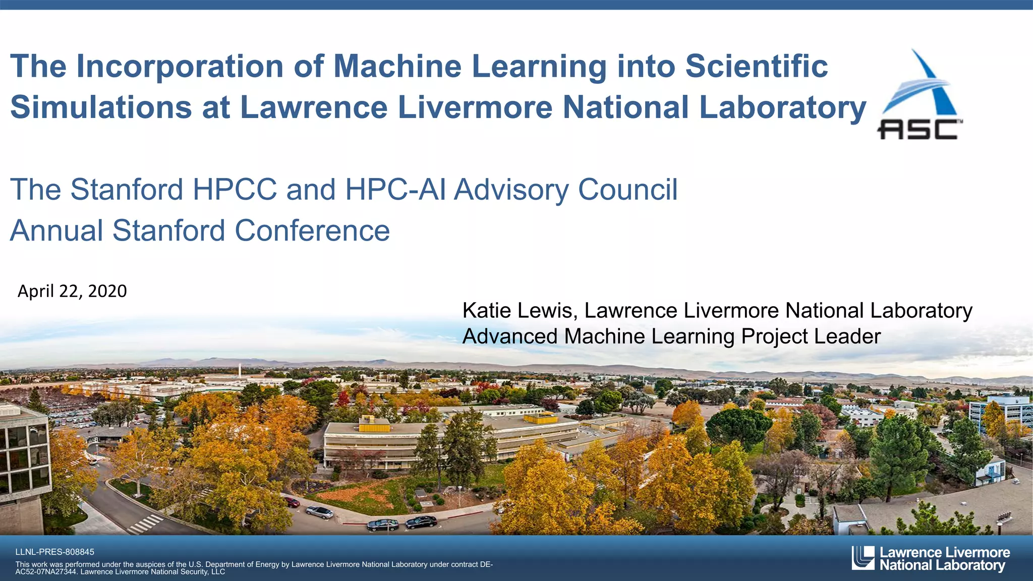 The Incorporation of Machine Learning into Scientific Simulations at ...