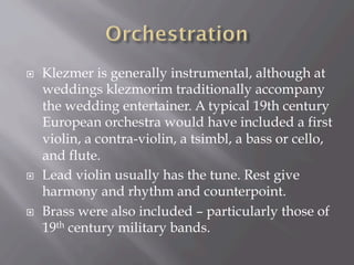 Klezmer presentation 2014 | PPT