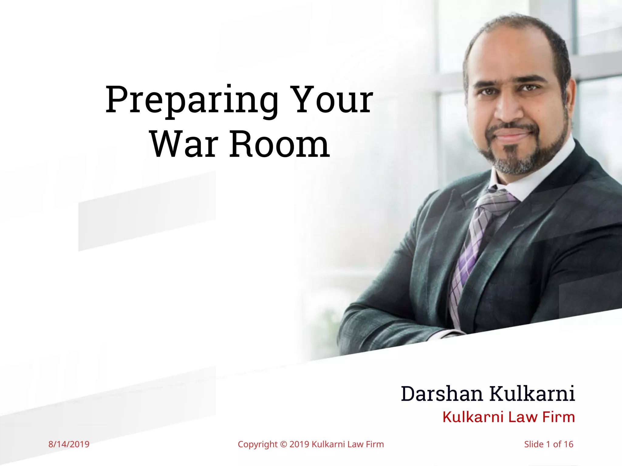 Preparing Your FDA War Room | PPTX