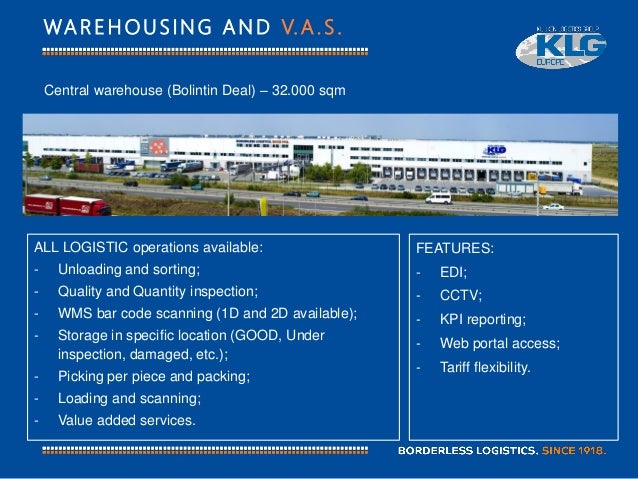 KLG Europe Logistics sunumu