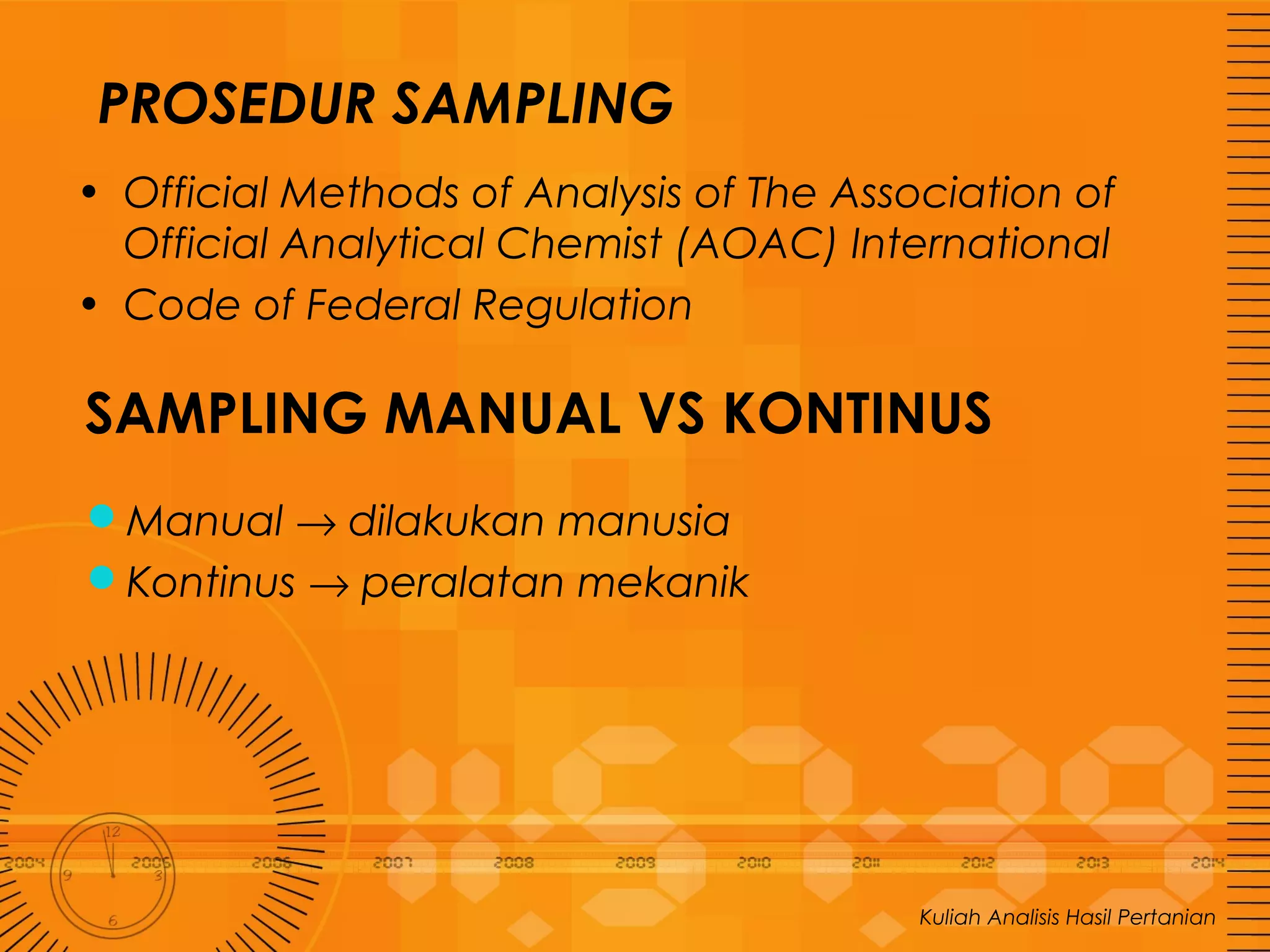 Sampling dan Preparasi Sampling | PPT