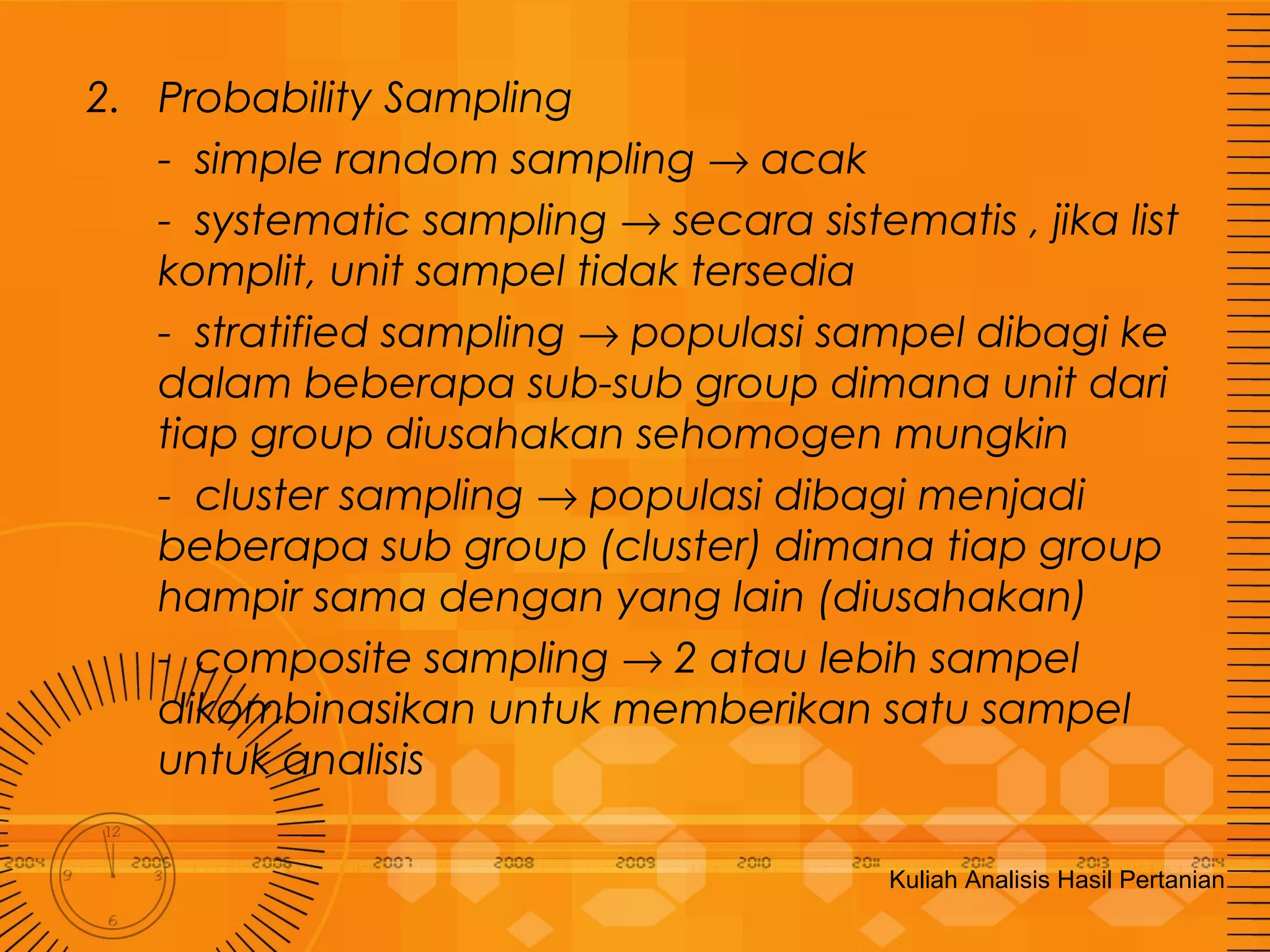 Sampling dan Preparasi Sampling | PPT