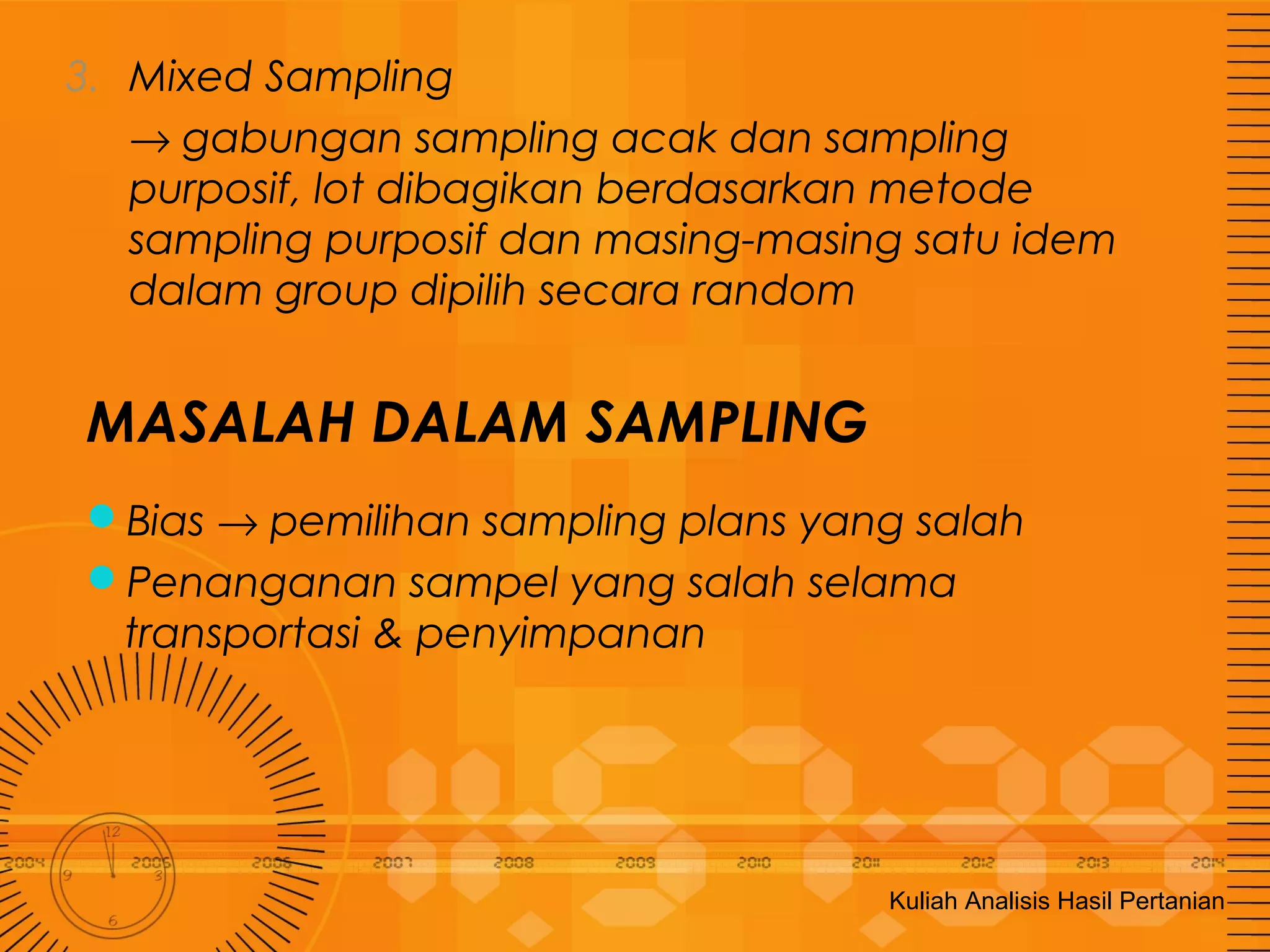 Sampling dan Preparasi Sampling | PPT