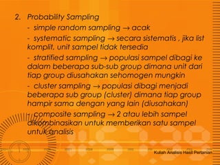 Sampling dan Preparasi Sampling | PPT