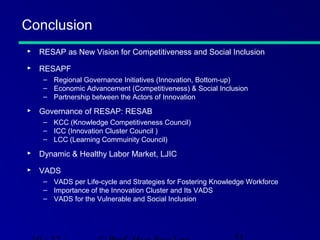 RESAP model: Regional Human Resources Development Strategies for ...