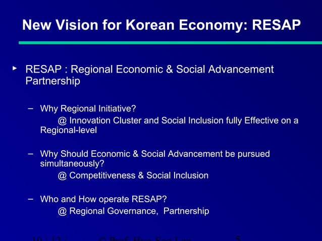 RESAP model: Regional Human Resources Development Strategies for ...