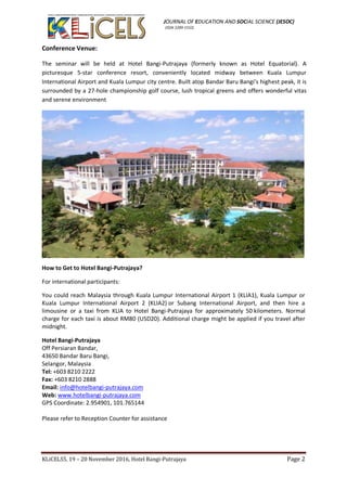 KliCELS5 conference program and presentation schedule 14112016 | PDF