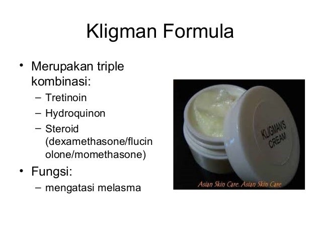 Kligman formula dalam praktek skin care
