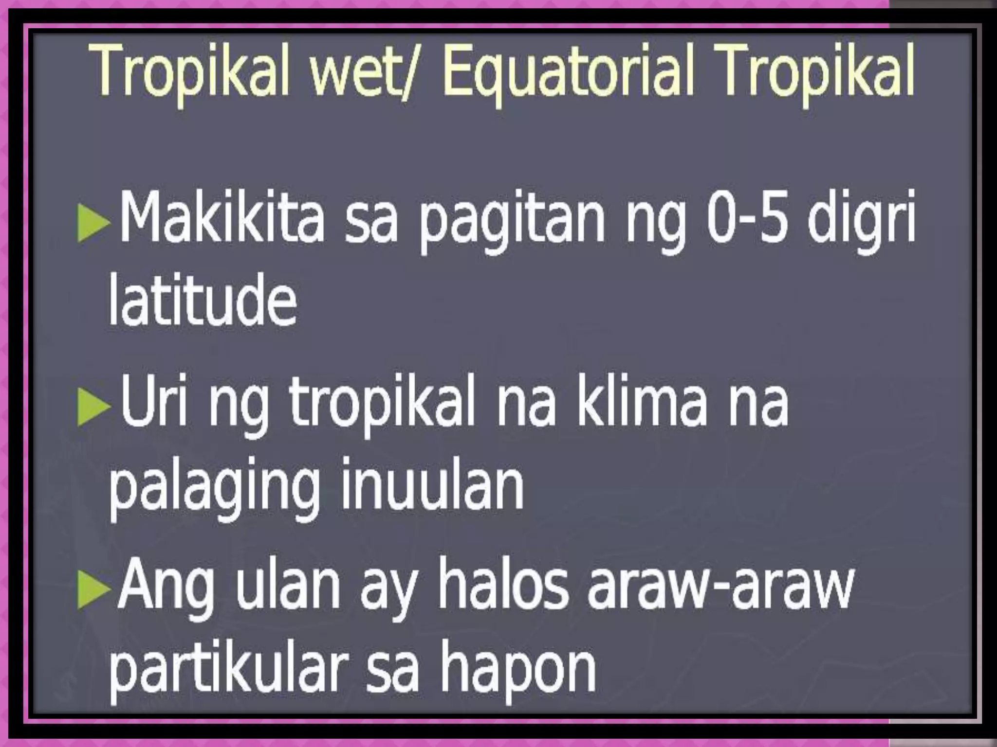Iba't-ibang uri ng klima sa daigdig :) | PPTX