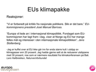 EUs klimatiltak | PPT