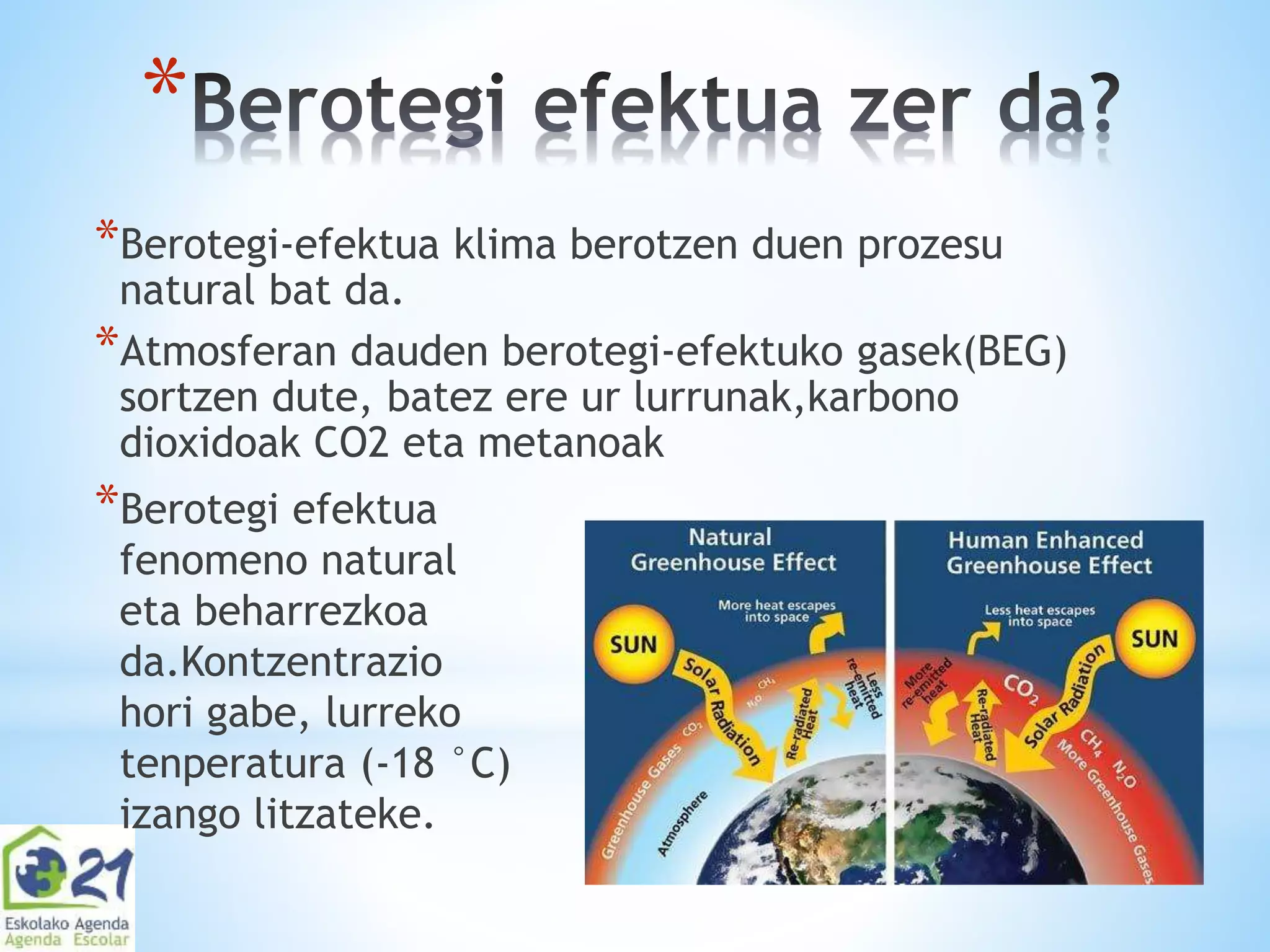 Klima aldaketa laburra | PPT