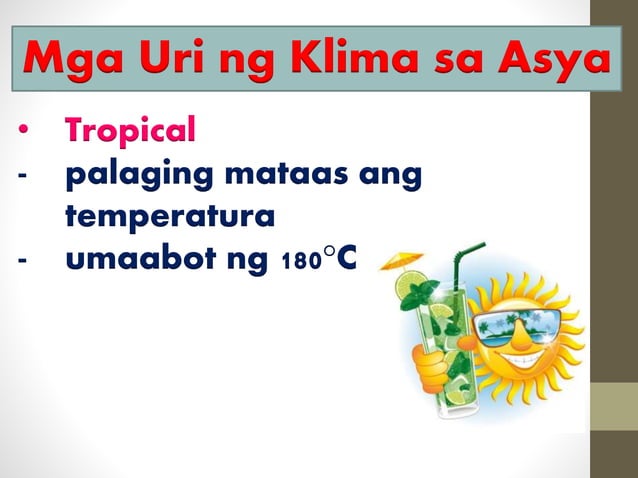Klima at vegetation cover ng asya | PPTX