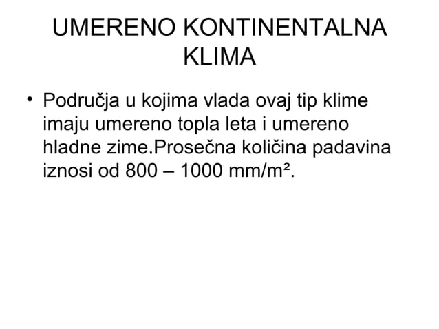 Klima Bosne i Hercegovine | PPT