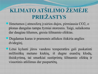 Klimato kaita | PPT
