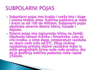 Klimatski pojasevi | PPTX