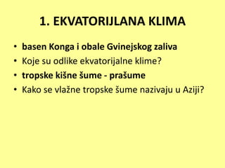 Klima živi svet i hidrografija Afrike Tanja Gagić | PPTX