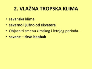 Klima živi svet i hidrografija Afrike Tanja Gagić | PPTX