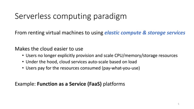 BATbern53 ETHZ Rethinking Cluster State Management for Lightweight Function as a Service ...