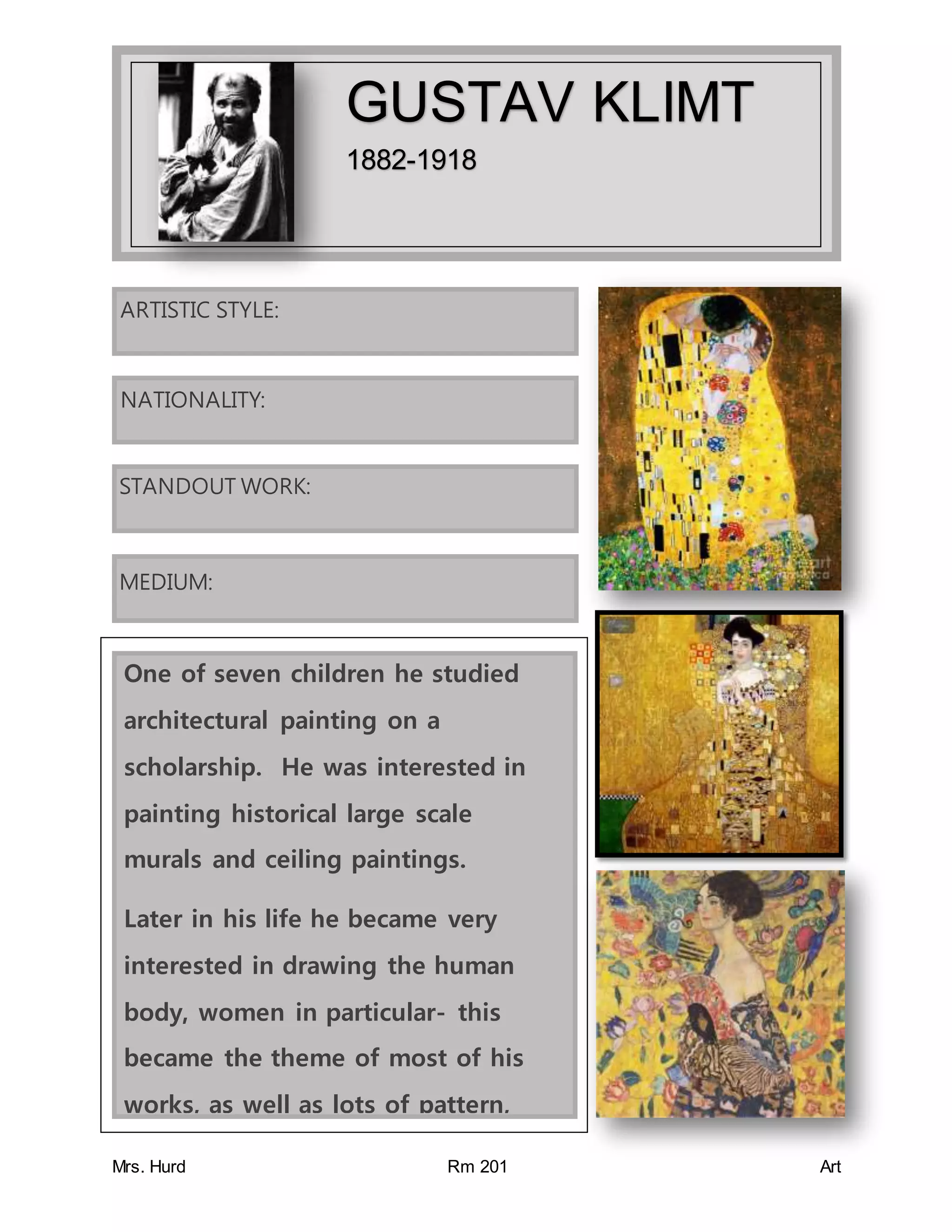 Klimt notes | DOCX