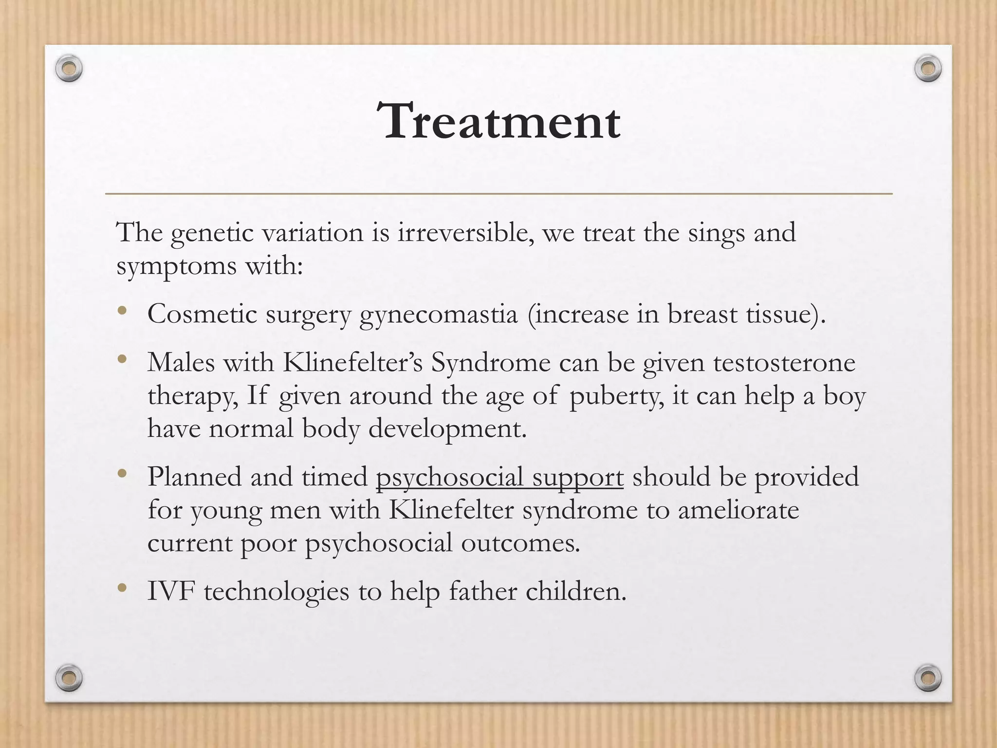 Klinefelter’s Syndrome | PPTX