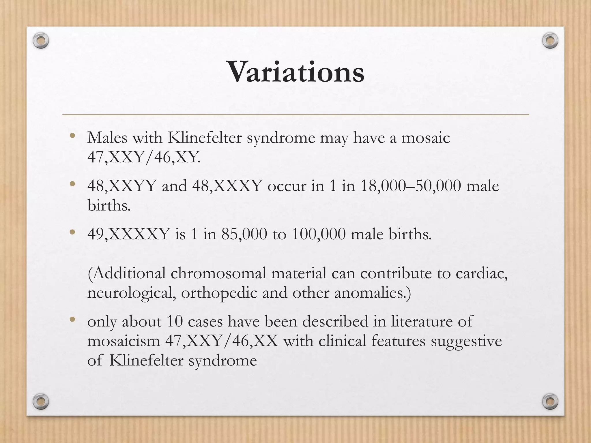 Klinefelter’s Syndrome | PPTX