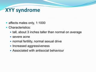 Klinefelters,turners,intersex- Dr.Gourav | PPT | Free Download