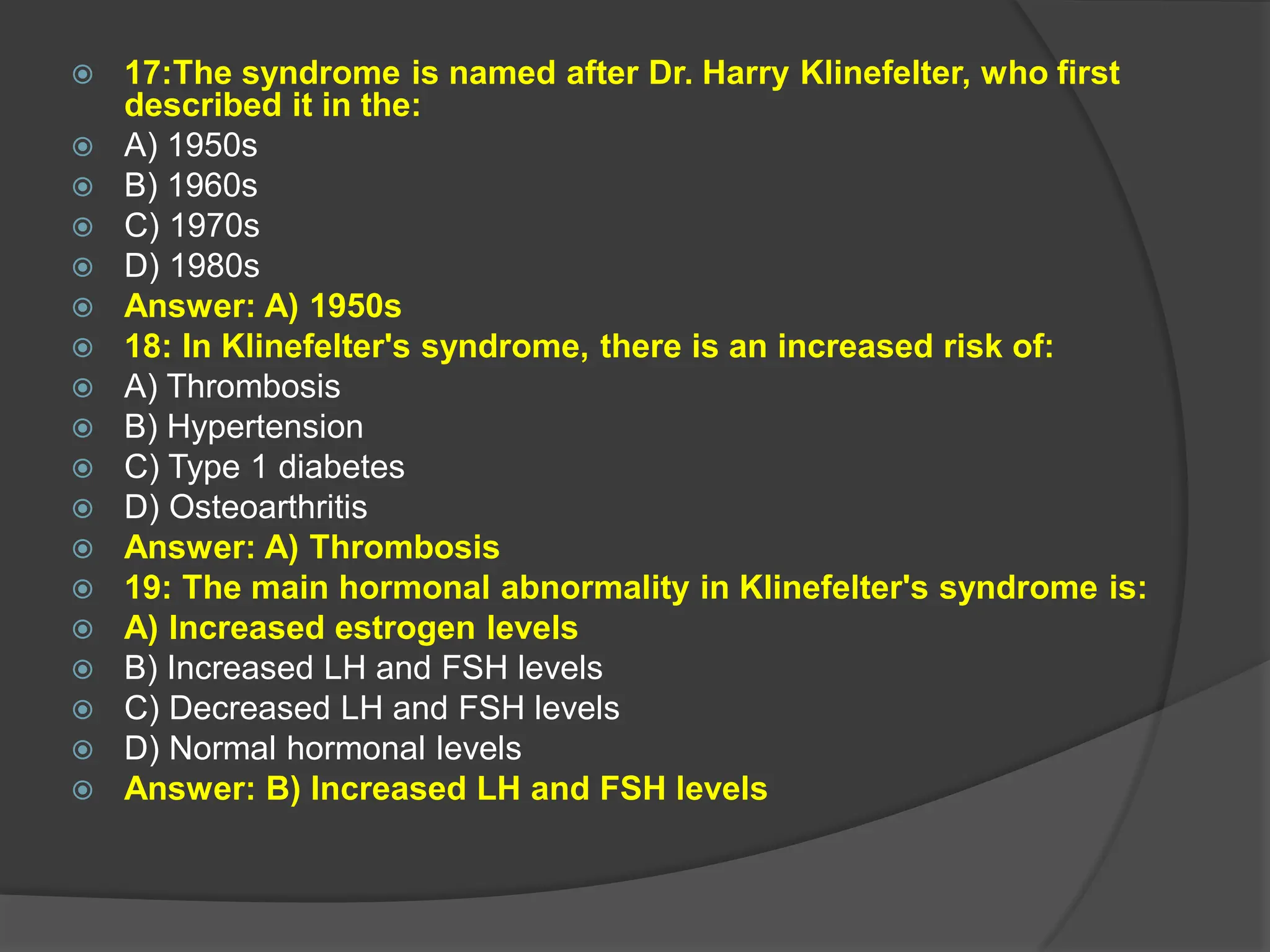 klinefelter syndrome and it's causes, symptoms | PPT