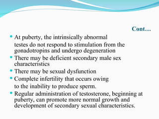 Klinefelter Syndrome by adult health nursing ppt | PPT